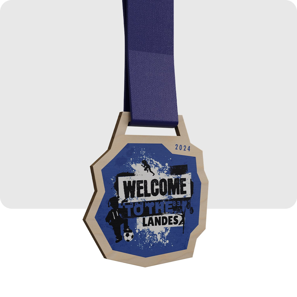 Wooden medal Welcome to the Landes – OOOVATION.COM